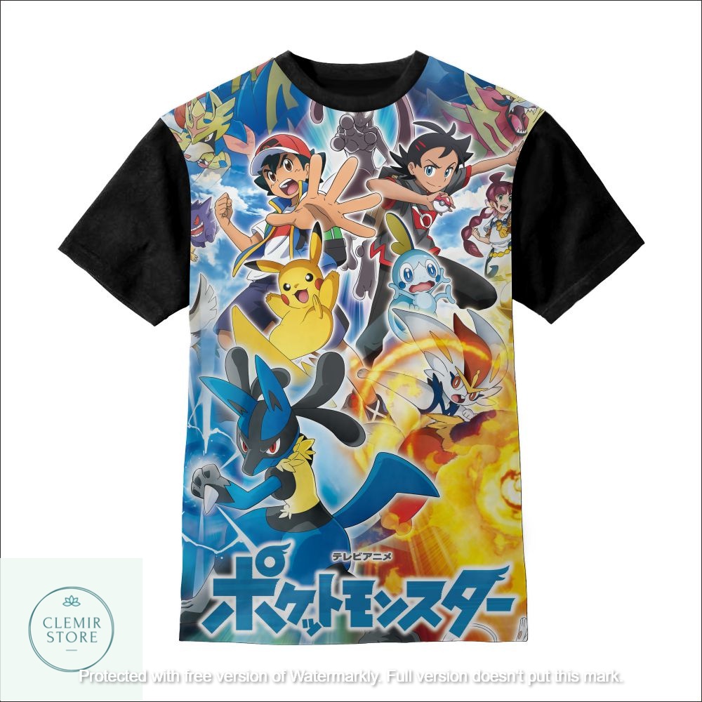 Children's 3D T-shirt | Printed Clothes - Pokemon Pikachu Cartoon ...