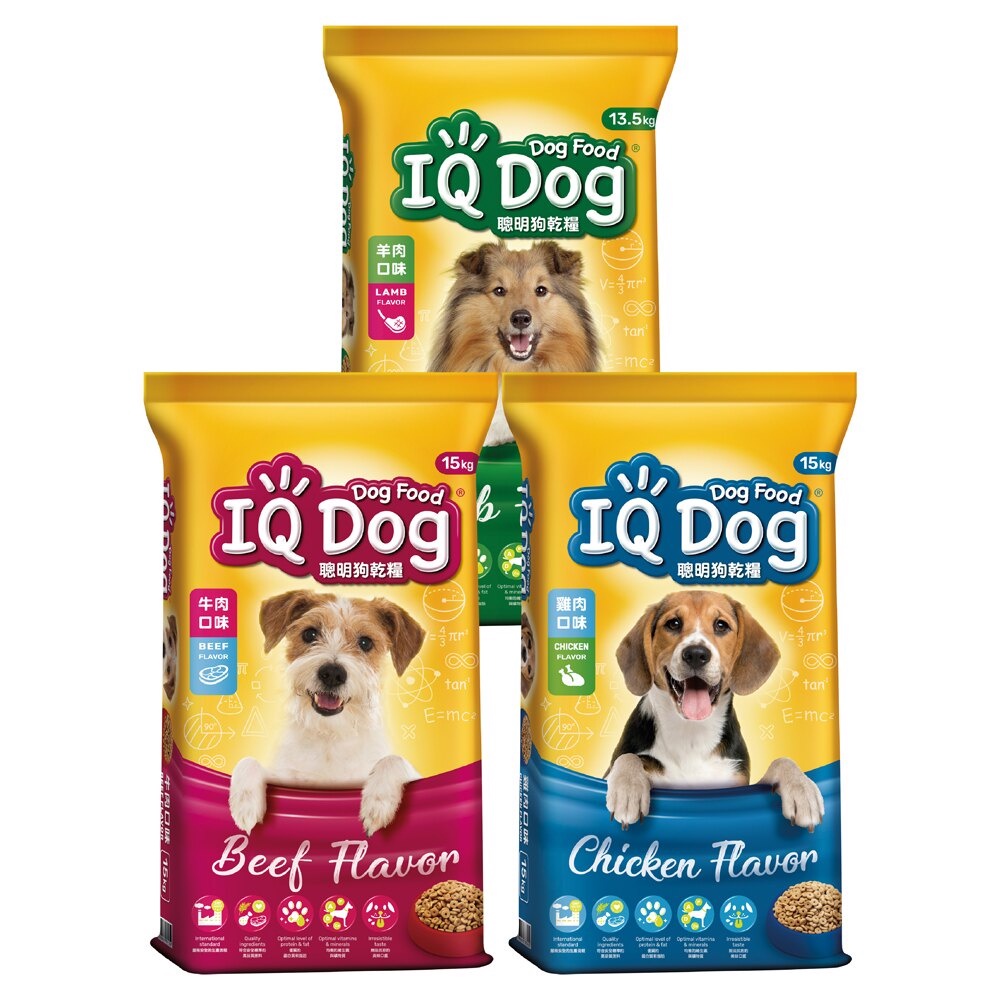 IQ Dog Food 13.5kg / 15kg (Chicken / Beef / Salmon / Lamb) | Shopee ...
