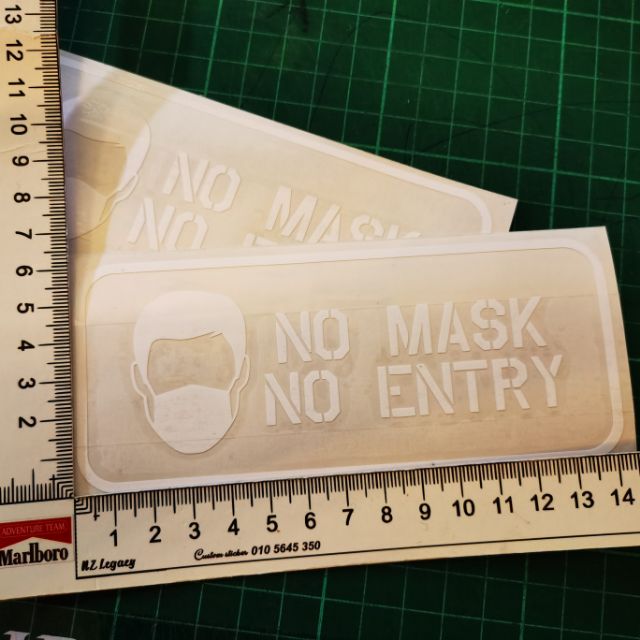 Sticker No Mask No Entry | Shopee Malaysia