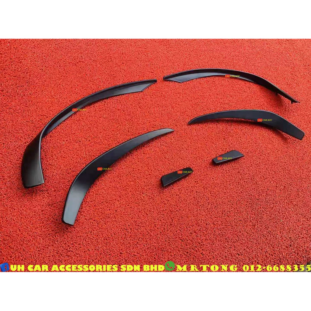 Merc menz benz w176 a180 a250 2013-2016 front bumper canard one set 6 ...