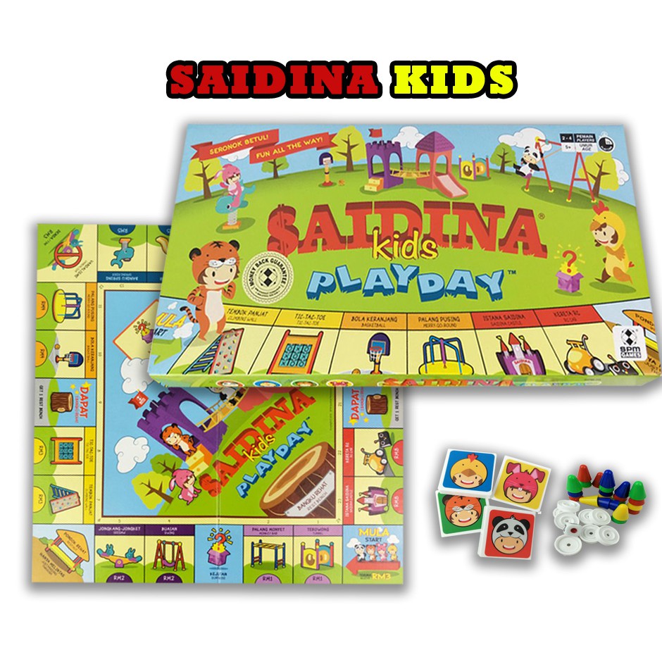 Saidina Kids Playday English & Malay Version Board Game - Genuine SPM ...