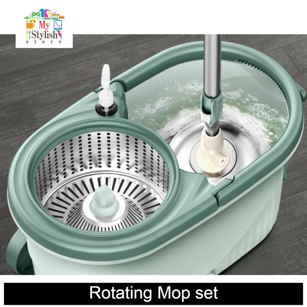 D Concept - Small Rotating Mop Set Hand-Free Hand Wash | Spin Mop Set ...
