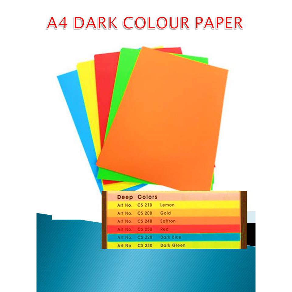 (ESA)A4 80GSM DARK COLOUR PAPER(50's) | Shopee Malaysia
