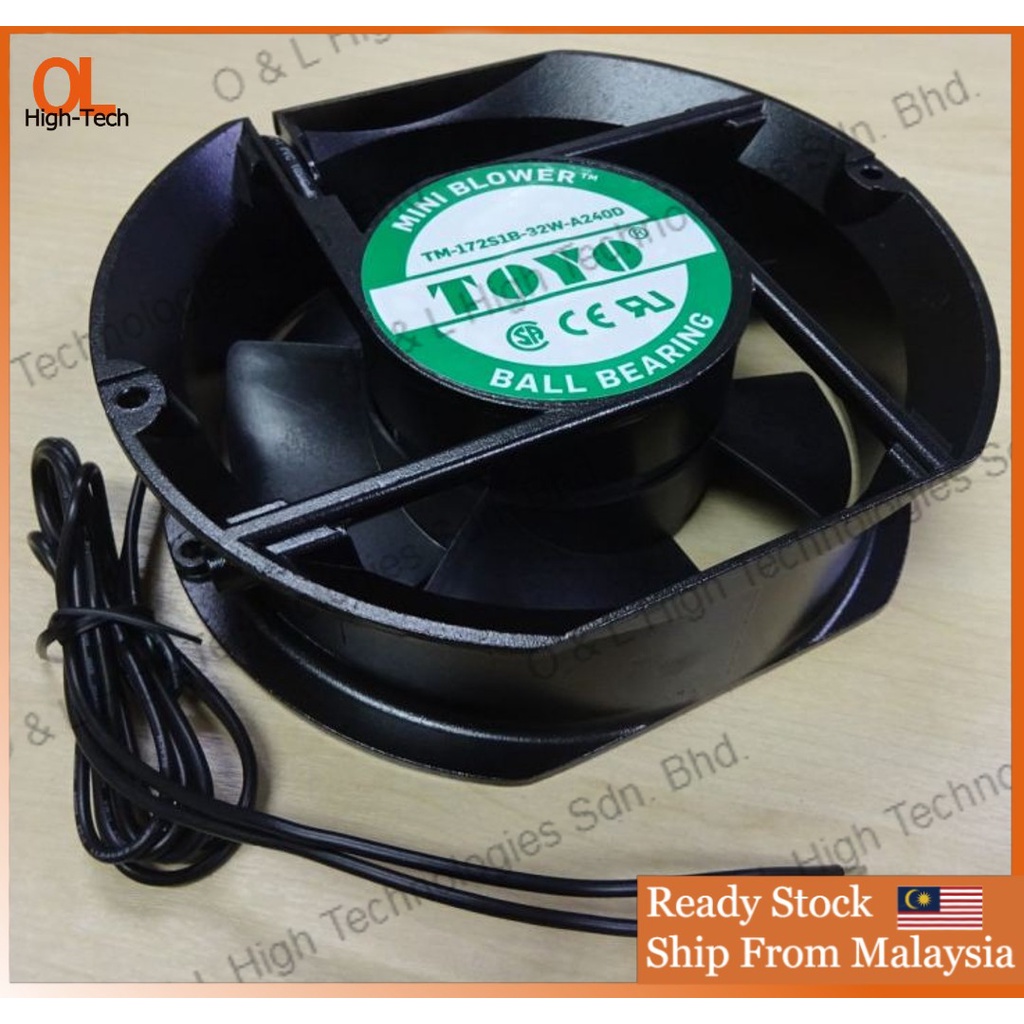 OLhightech-TOYO MINI BLOWER/TM SERIES T51MM 2800RPM M-172S1B-32W-A240D (240V) (6") (235 CFM ...