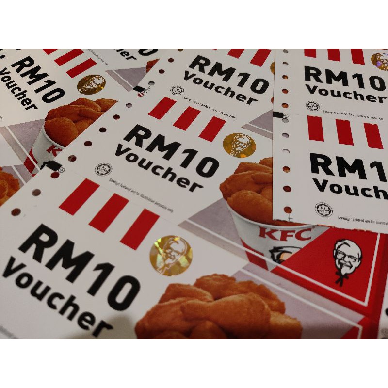 KFC Voucher RM20 (RM10 x 2) Expired 31st Dec 22 | Shopee Malaysia