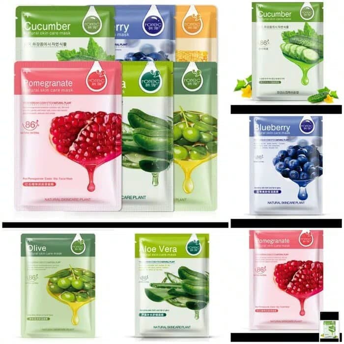 ROREC ASSORTED MASK - MOISTURISING, SOOTHING MASK - 10/PACK | Shopee ...