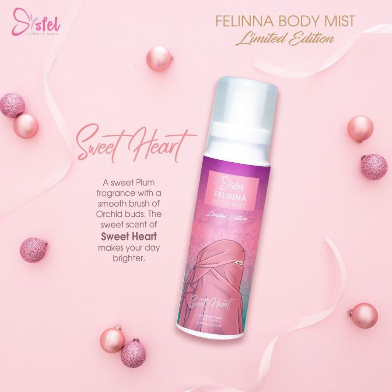 Felinna Body Mist Sisfel FBM Limited Edition sysfel Mesra solat tahan lama pewangi perfume ...