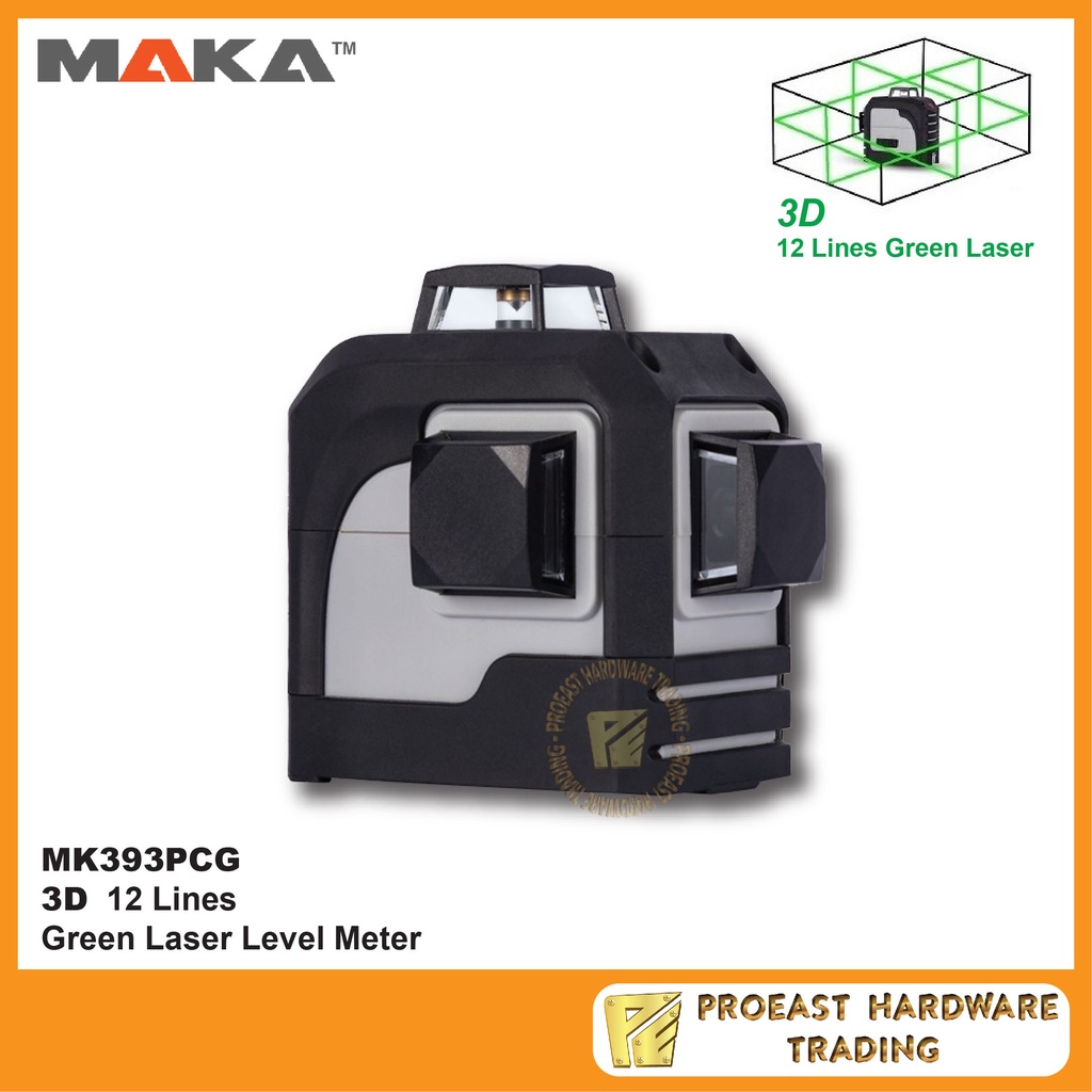 Maka MK393PGB 3D Laser 12 Lines Green Line Laser Meter | Shopee Malaysia