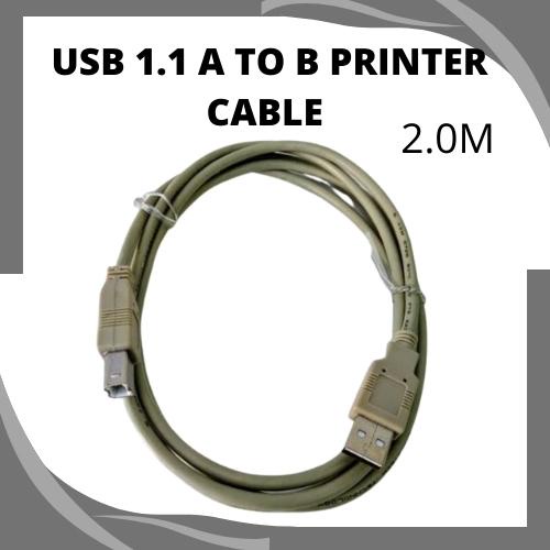 USB 1.1 A TO B PRINTER CABLE 2M / 2 Months Warranty | Shopee Malaysia