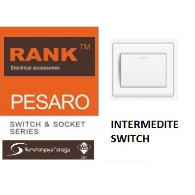 RANK PESARO SERIES 1 GANG INTERMEDIATE SWITCH FOR 3 WAYS AND ABOVE ...