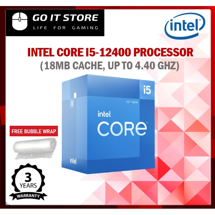 Intel Core I5-12400 /I5-12400F (NO GRAPHIC) LGA1700 Desktop Processor ...