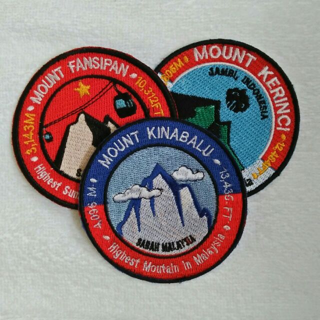 Mountain Patch (Mt. Fansipan / Mt. Kinabalu / Mt. Kerinci) Malaysia ...