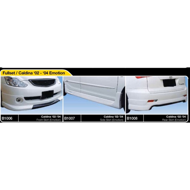 Toyota caldina 2002 2003 2004 J emotion bodykit body kit front side ...