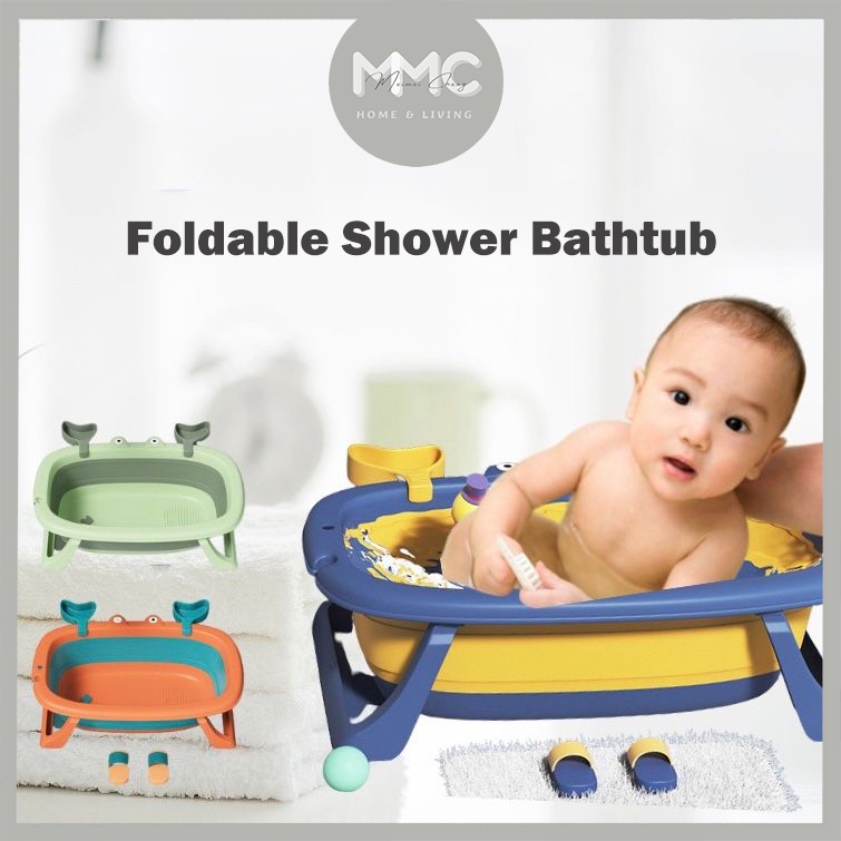 [MMC]Foldable Baby Bath Tub Mandi Newborn Infant Children Kids Tub ...