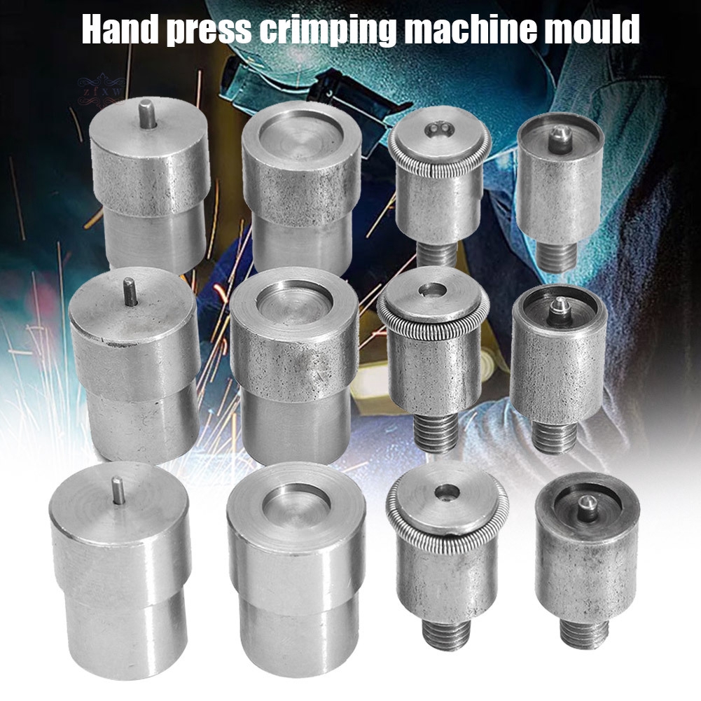 ZX 4pcs/ Set Snap Button Dies Mould Set Hand Pressing Machine ...