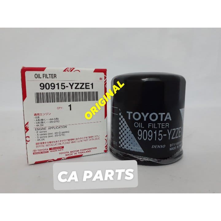 TOYOTA YZZE1 OIL FILTER(ORIGINAL)100% | Shopee Malaysia