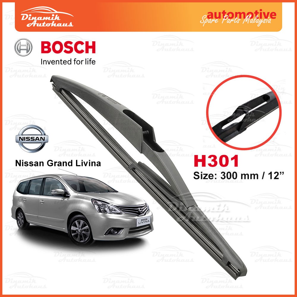 Nissan Grand Livina X Gear Car Windscreen Rear Wiper Size12 Inch