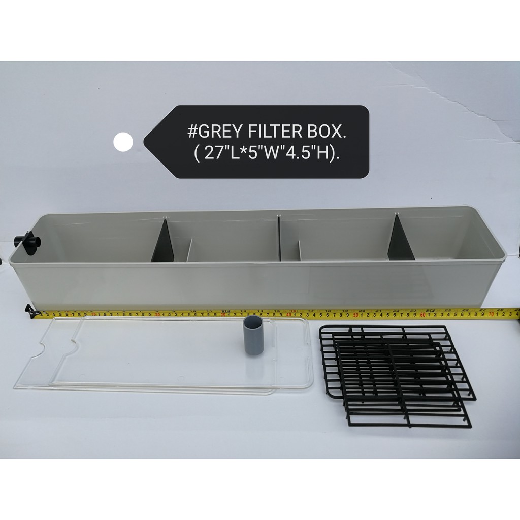 Top Filter Box for Aquarium 27" x 5" x 4.5'" (L) | Shopee Malaysia