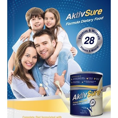 AKTIVSURE DM FORMULA Dietary Food Powder Vanilla 850g | Shopee Malaysia