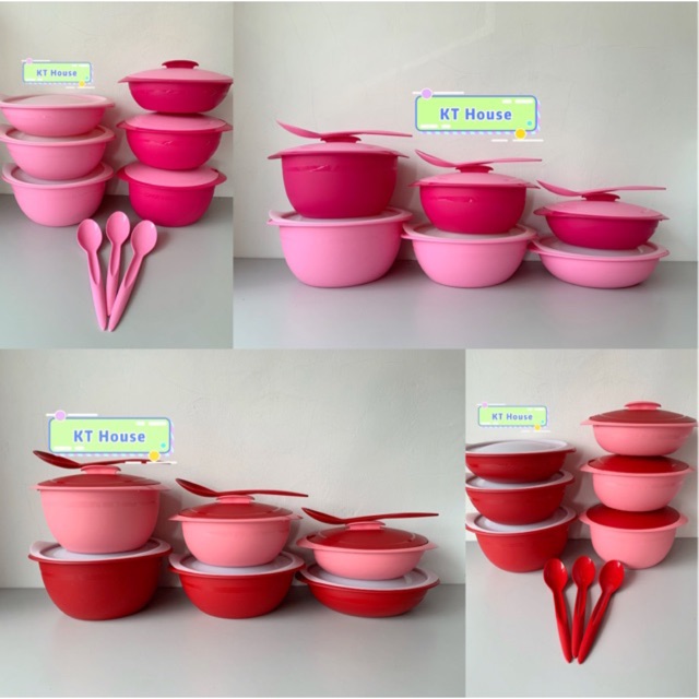 [Tupperware] Roxy Lavender serving set with spoon | Shopee Malaysia