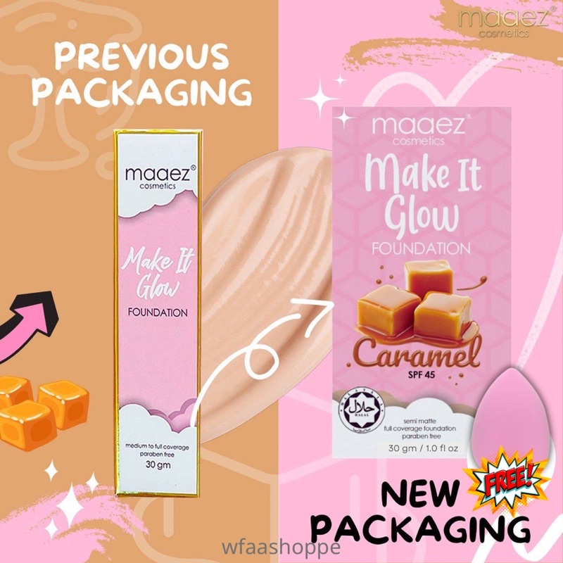 Maaez Foundation Make It Glow by Maaez Cosmetics | Shopee Malaysia