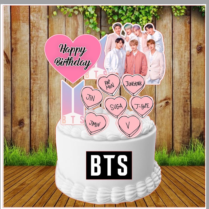 BTS Birthday Cake Topper 010 | Shopee Malaysia