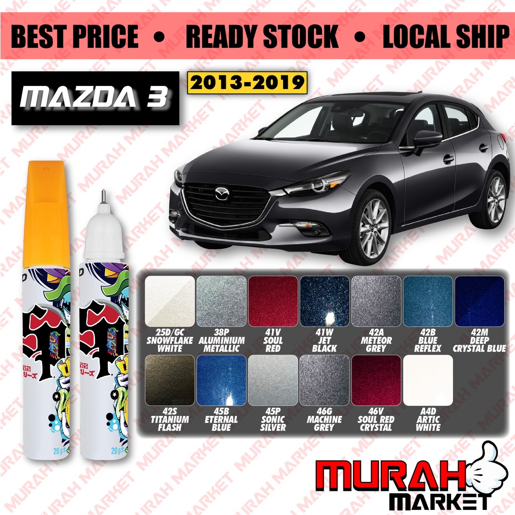 Touch Up Pen Mazda 3 2013-2019 Original Color Liquid Paper Brush Repair ...
