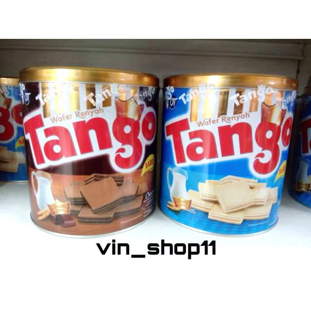 Canned BISCUITS TANGO WAFER VANILLA / CHOCOLATE 385gr !! | Shopee Malaysia