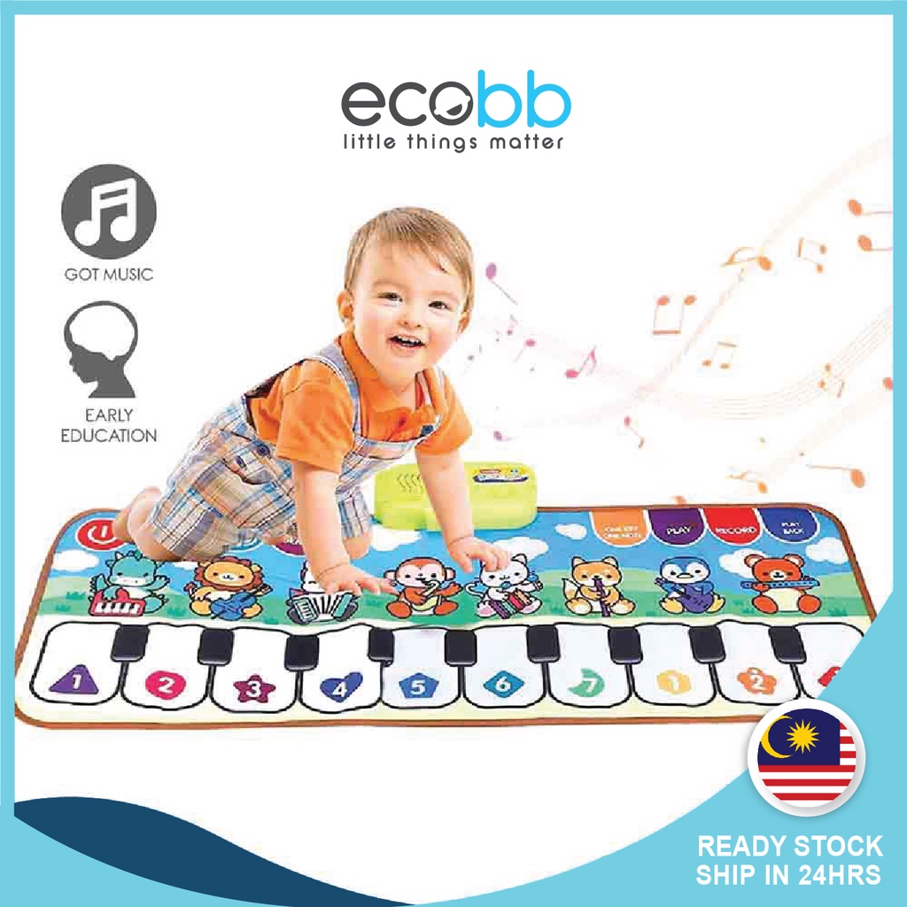 Baby Piano Music Mat Kids Piano Mat Musical Keyboard Playmat Kids ...