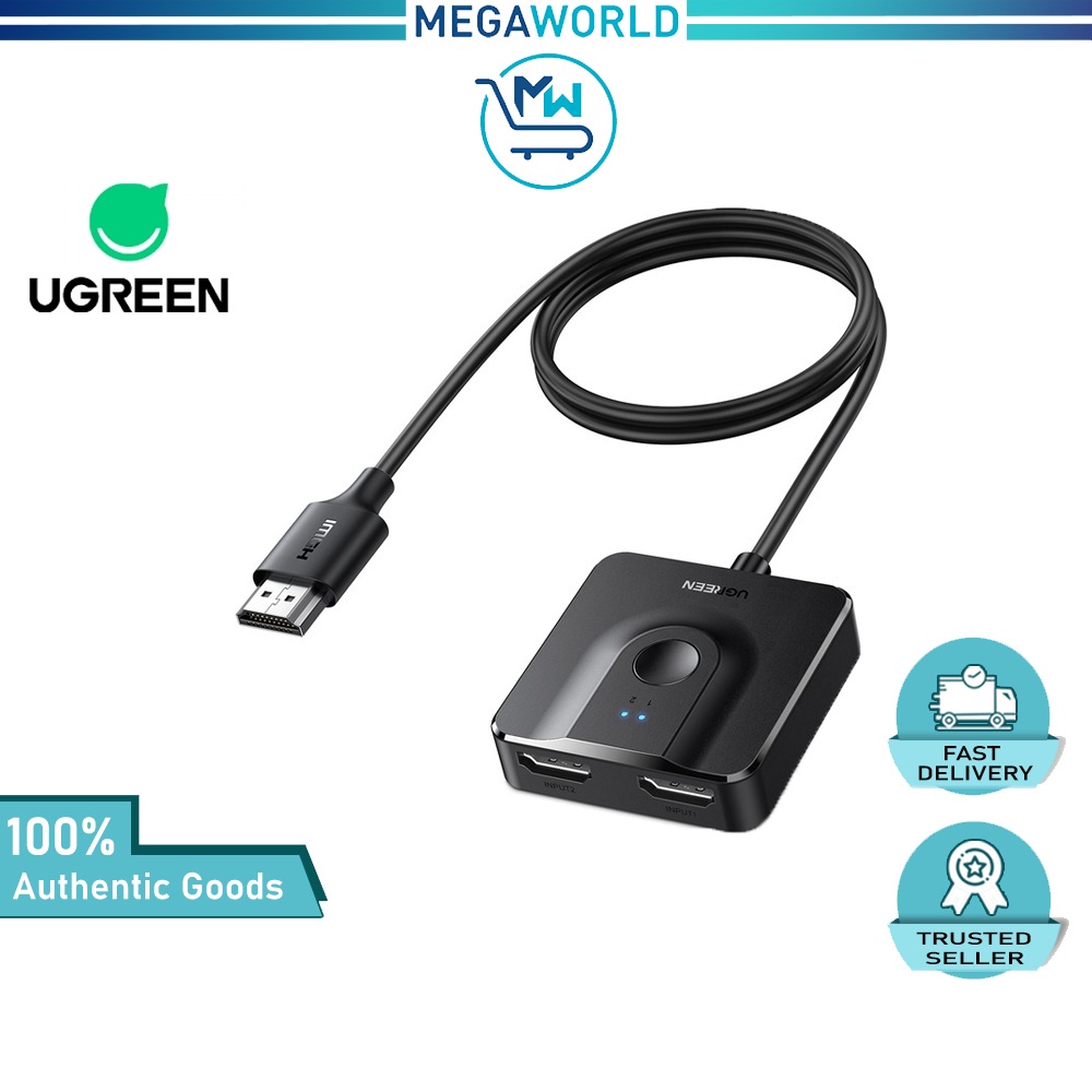 UGREEN HD MI Splitter Switch Bi Direction 4K HDMI Switcher 2 Input 1 ...