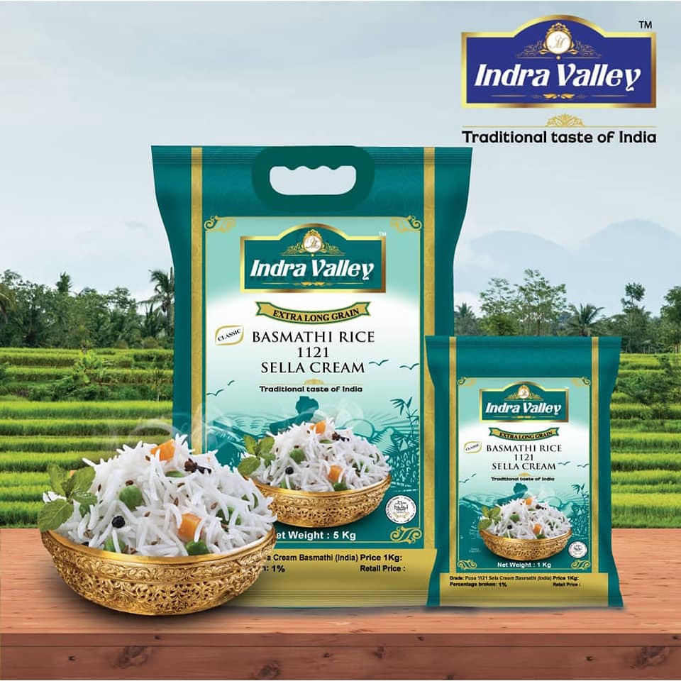 Indra Valley Basmathi 1121 (1 KG Pack) | Shopee Malaysia