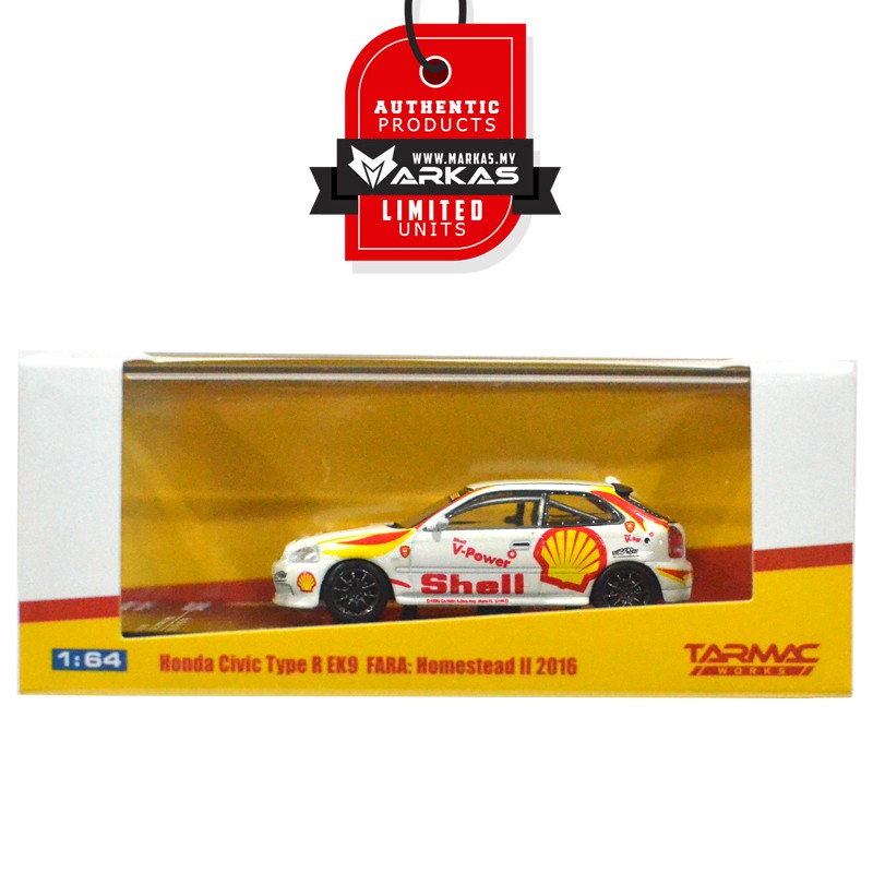 TARMAC WORKS 1/64 HONDA CIVIC TYPE R EK9 SHELL FARA:HOMESTEAD II 2016 ...