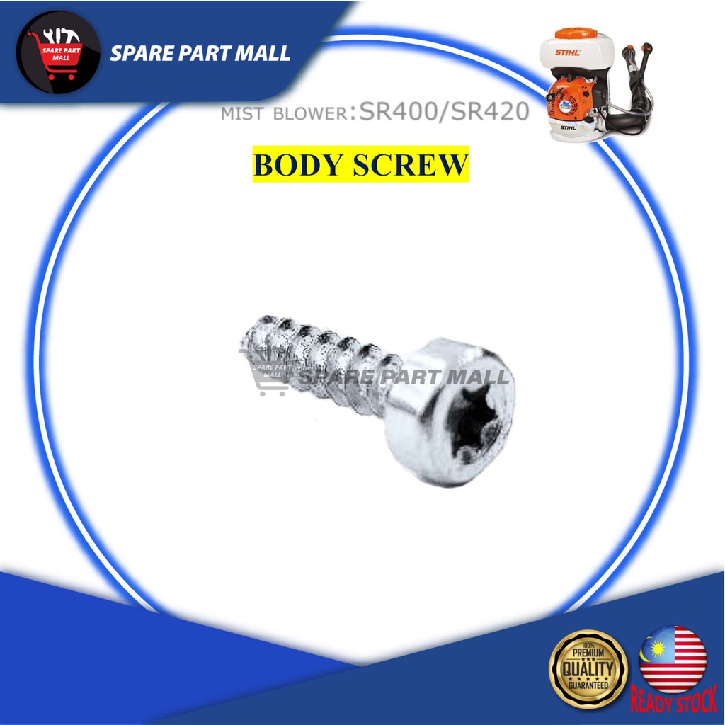 STIHL MIST BLOWER (SR400/SR420): BODY SCREW MESIN PUMP RACUN BACK PACK ...