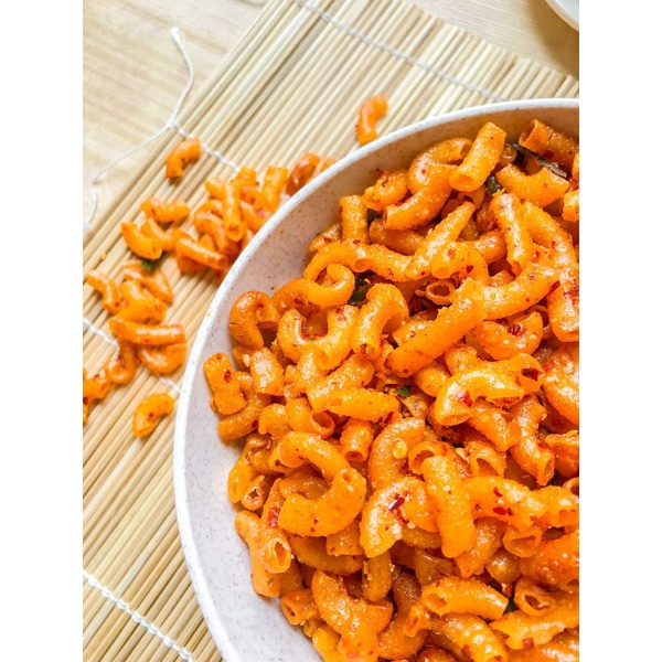 Macaroni Bantat Orange Leaves/ Spicy Makaroni/Makaroni Ngehe/Cemilan t ...