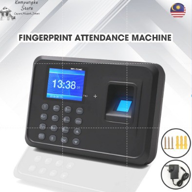 Punch Card Mesin Cop Jari Fingerprint Time Attendance Digital Finger ...