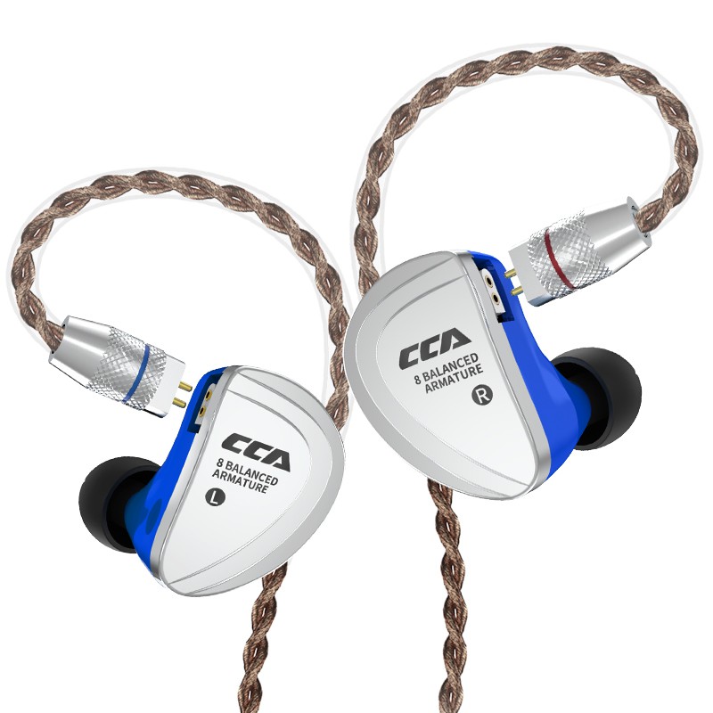 CCA C16 8BA In Ear Earphone 8 Balanced Armature Sport HiFi Monitoring ...