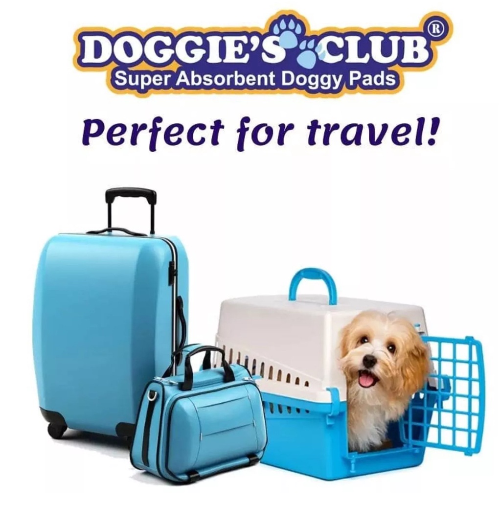 DOGGIE'S CLUB Super Absorbent Doggy Wee Wee Pad (M) 60cm x 45cm (50pcs ...