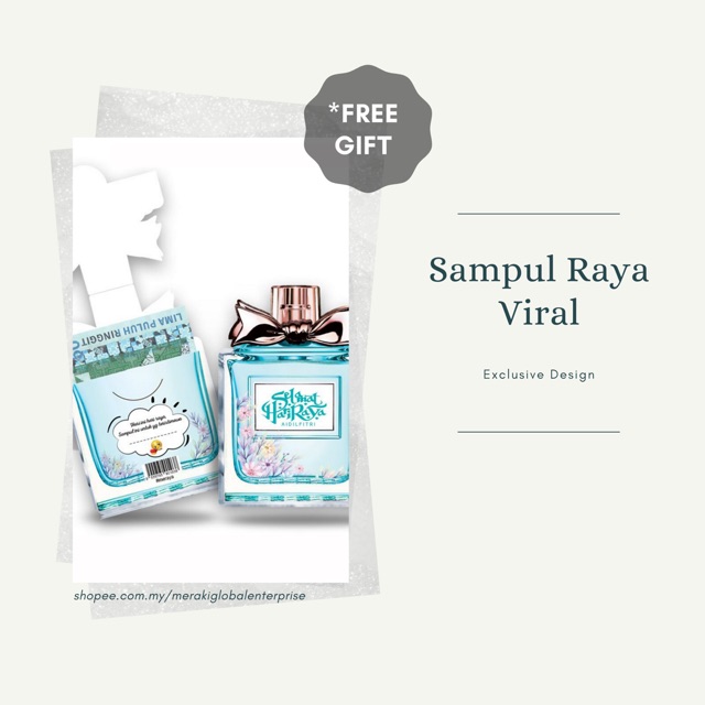 Exclusive Design Sampul Raya Viral Perfume Floral, Sampul Raya Cantik ...
