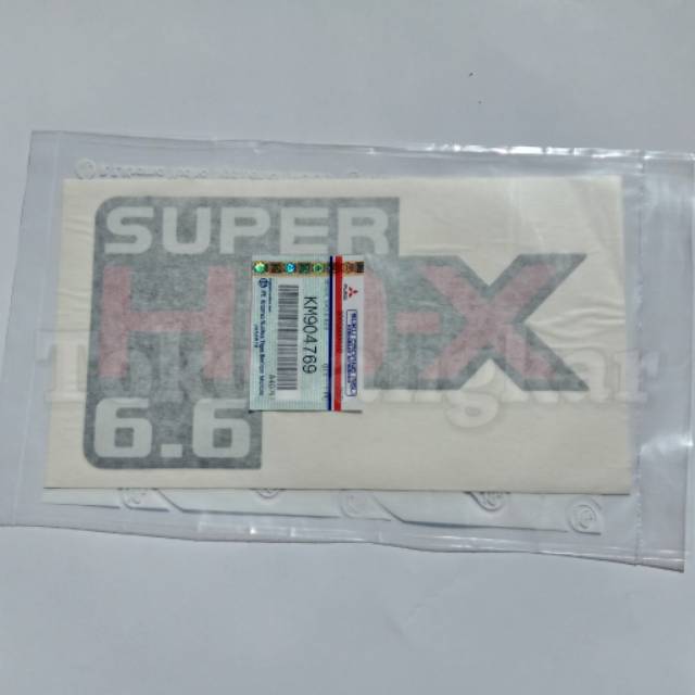 Super HDX / HD-X 6.6 Sticker Emblem for Colt Diesel Mitsubishi Fuso New ...