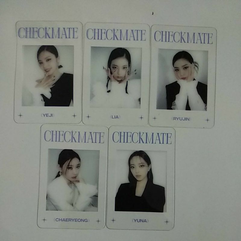 ITZY MINI ALBUM CHECKMATE LIMITED EDITION CLEAR RARE OFFICIAL PHOTOCARD ...