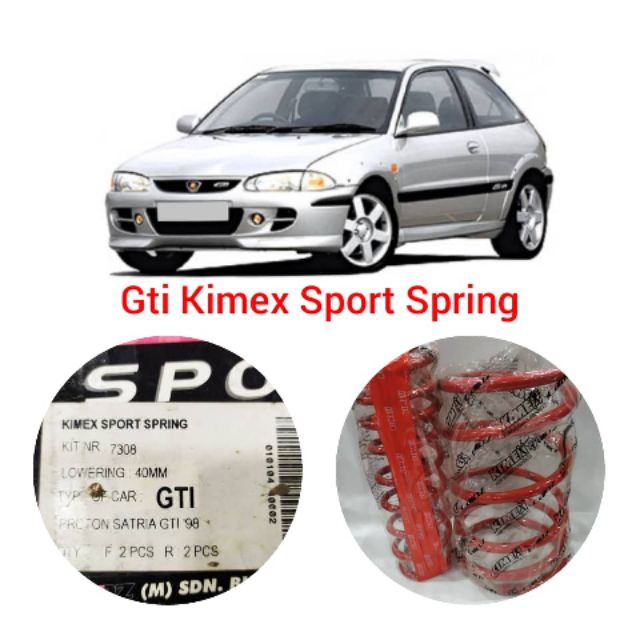GAB Kimex Sport Spring lowered Spring Satria GTI kelisa kenari origianl ...