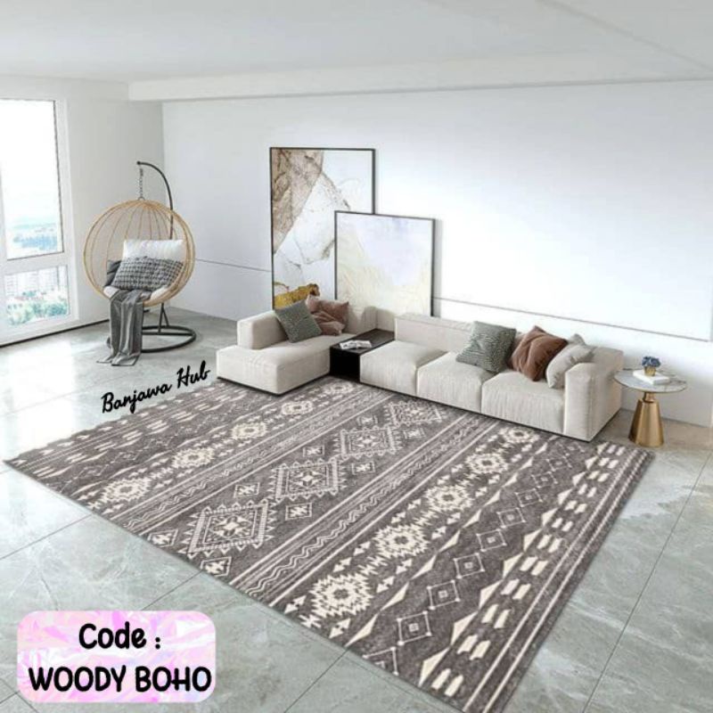 KARPET 5D VELVET NORDIC DESIGN / BOHEMIAN DESIGN / KARPET MURAH ...