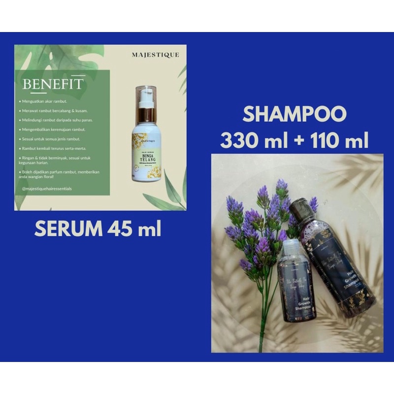 Shampoo Bunga Telang set Serum | Shopee Malaysia