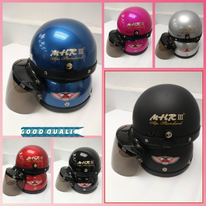 HELMET (100%) MHR HALF CUT | Shopee Malaysia