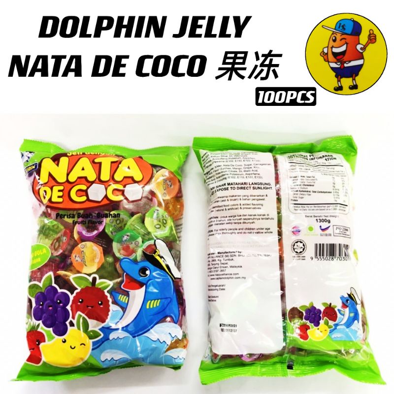 100PCS CAPTAIN DOLPHIN JELLY WITH NATA DE COCO | Shopee Malaysia