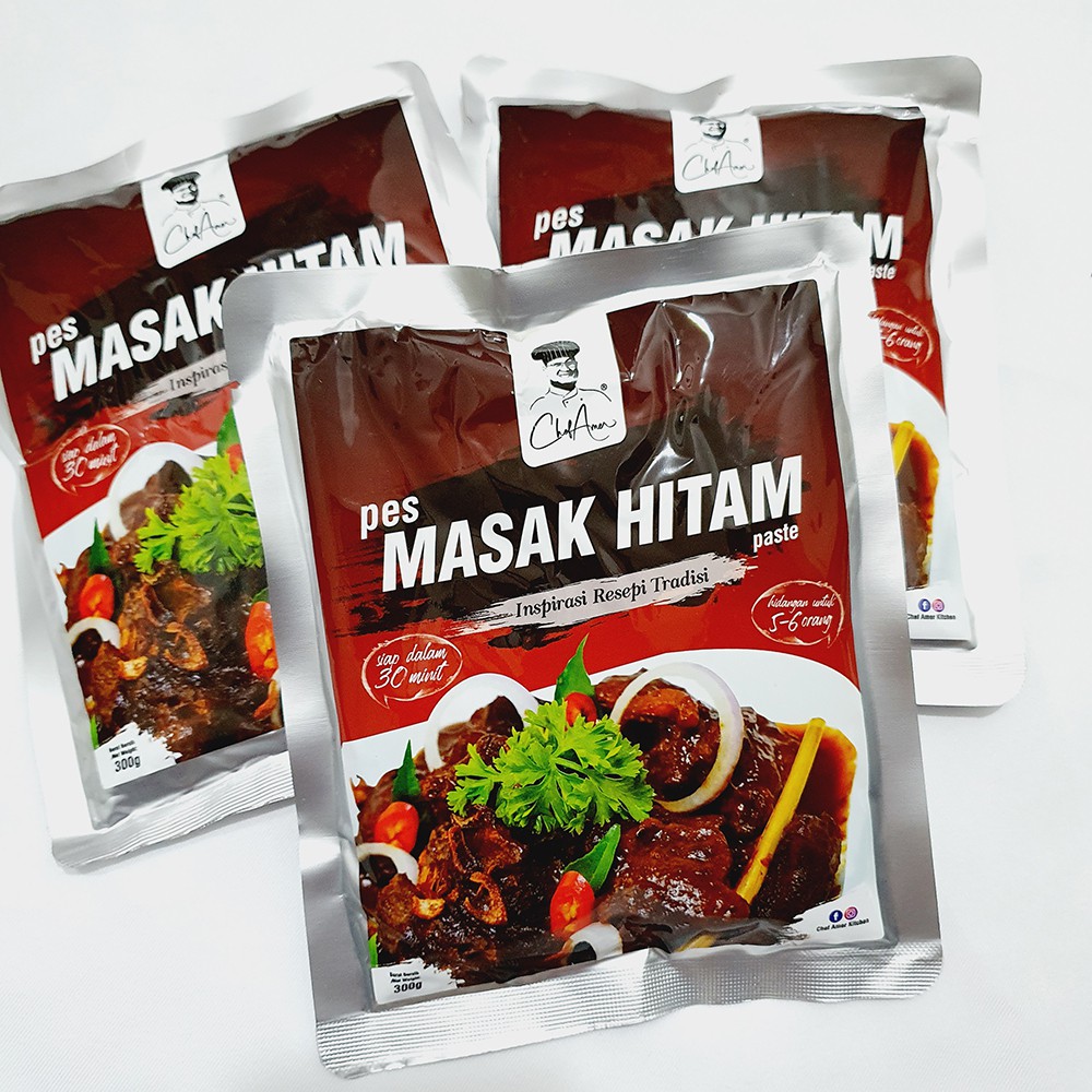 Pes Masakan Segera Chef Amer Daging Masak Hitam / Pes Segera / Pes ...