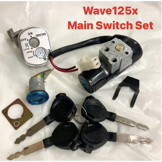 Honda W125 W125X W125S /Main Switch/ Kunci Suis/ Wave125 Ignition ...