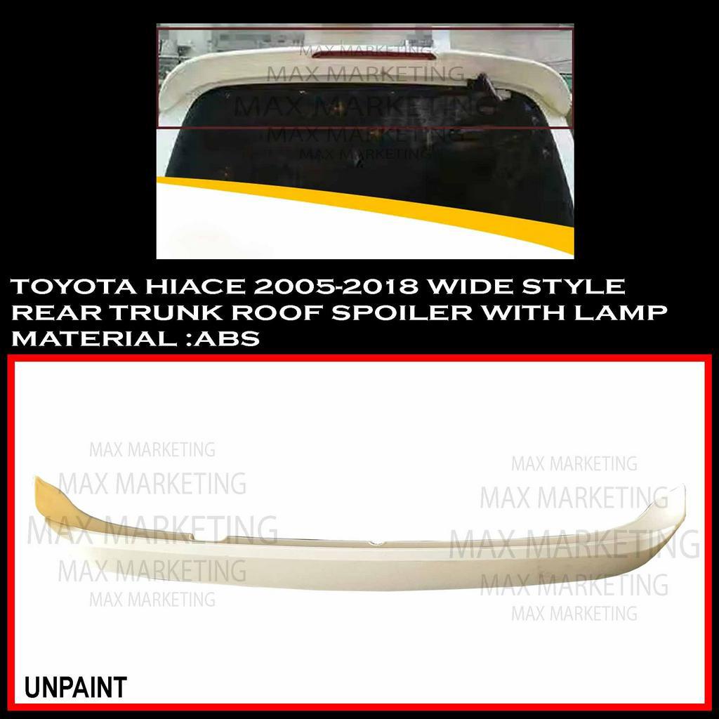 TOYOTA HIACE COMMUTER (WINDOW VAN) 2005-2018 WIDE STYLE REAR TRUNK ROOF ...