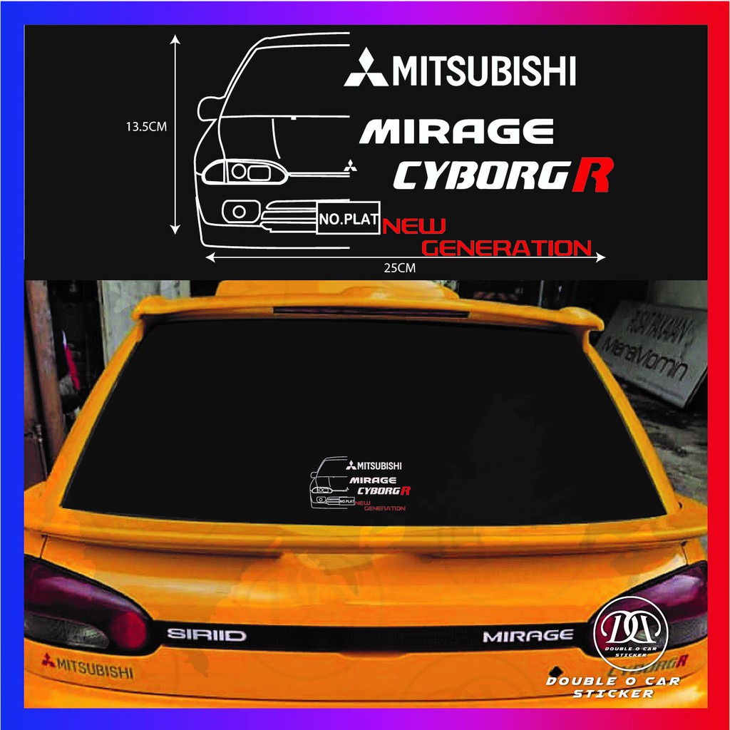 [Ready Stock]MITSUBISHI MIRAGE CYBORG R NEW GENERATION SHAPE&WORDS HIGH ...