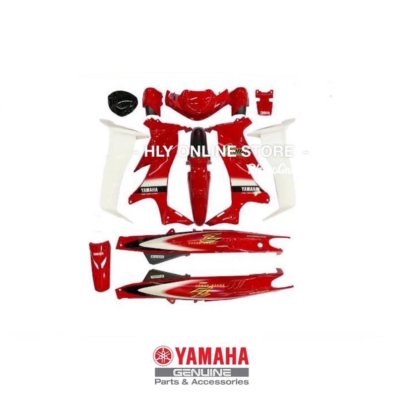 COVERSET 125zr / Coverset 125z /hitam robot /merah robot /hitam skala ...